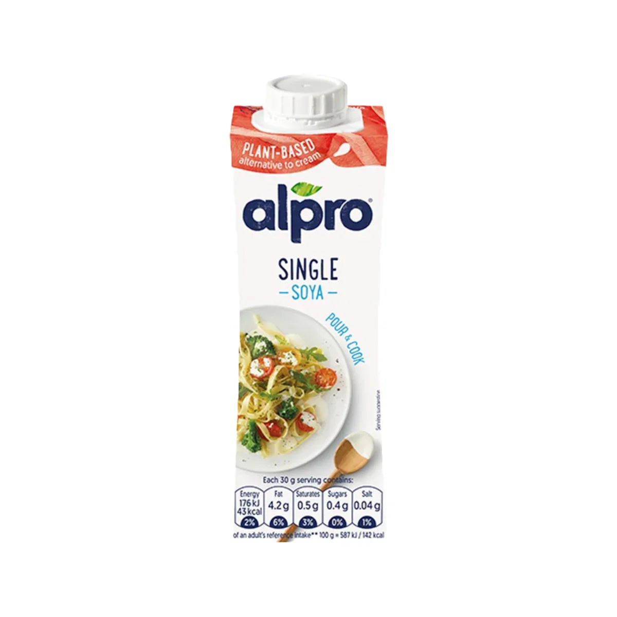 Alpro Single Soy Cream (250ml) | Vegan Groceries - Just Add Vegan